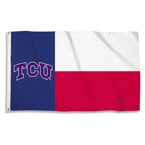 Tcu Texas Christian Horned Frogs Ncaa Logo Flag Dragon Sports