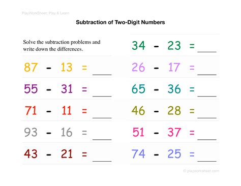 Subtraction Worksheets For Grade 2 Pdf Free Subtraction Worksheets