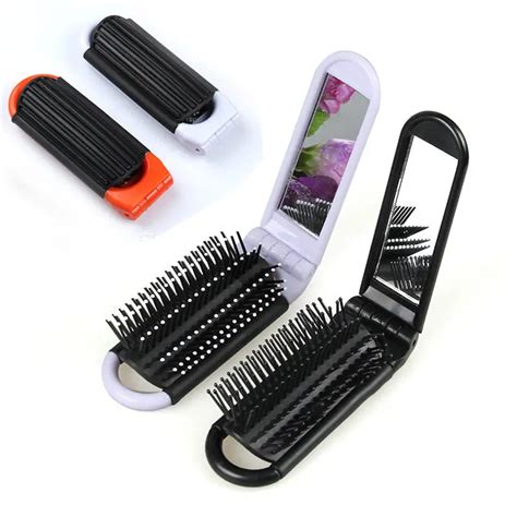 Mayitr 3colors Professional Travel Hair Comb Portable Folding Hair