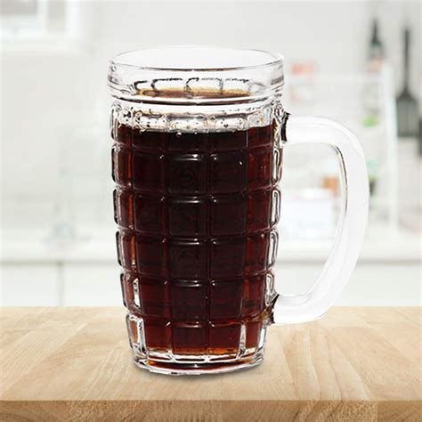 Buy Yera Glass Beer Mugs 6 Piece Brown 290ml Online At Low Prices