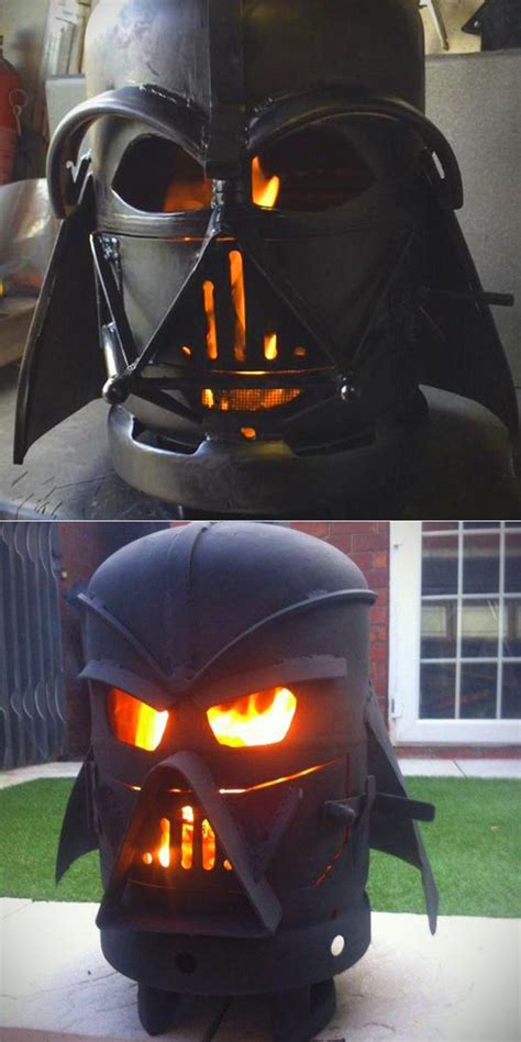 Star Wars Fan Creates Darth Vader Fire Pit Straight From The Dark Side