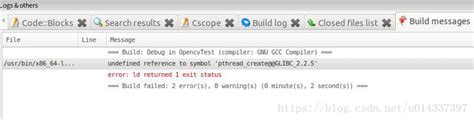 linux学习笔记（十九） code blocks编译程序，出现undefined reference to pthread