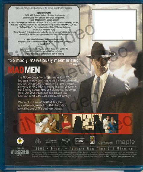 Mad Men Season Two Blu Ray On Blu Ray Movie