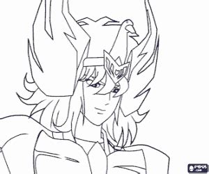 Hyoga From Saint Seiya Coloring Page Coloring Page Coloring Nation