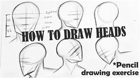 HOW TO DRAW Different HEAD ANGLES YouTube
