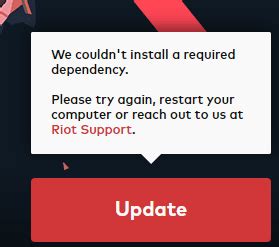 Easily Fix Valorant We Couldnt Install A Required Dependency