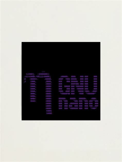 Nano GNU Nano Nano Text Editor Logo Photographic Print For Sale