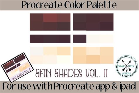 Procreate Color Palette Skin Tones Vol II