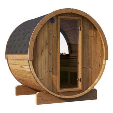 Saunalife Model E7w 4 Person Outdoor Barrel Sauna Ergo Series Window