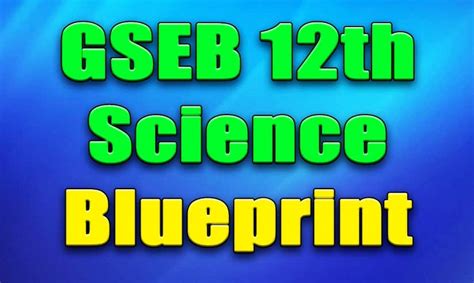 Latest GSEB Th Science Blueprint Sample Papers PDFs All Subjects
