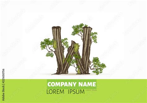 Tree Font Twisted Tree In The Shape Of Letter Letter A B C Vector Alphabet With Tree ABC