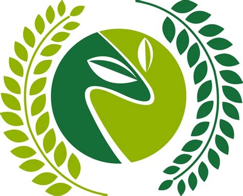Two Leaf Logo — Stock Vector © Magagraphics 10199692