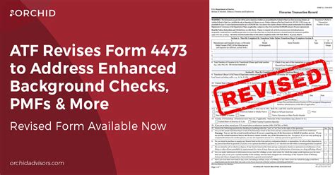 Revised ATF Form 4473 Addresses Enhanced Background Checks PMFs More