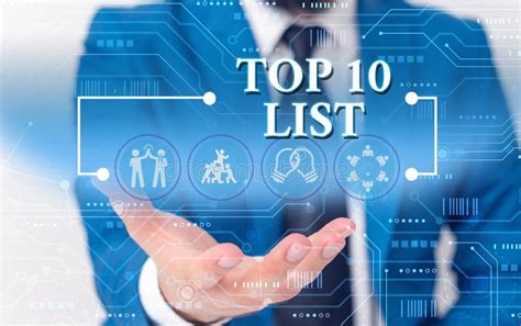 Writing Note Showing Top 10 List Business Photo Showcasing The Ten