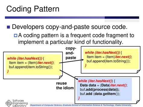 Mining Application Specific Coding Patterns For Software Maintenance