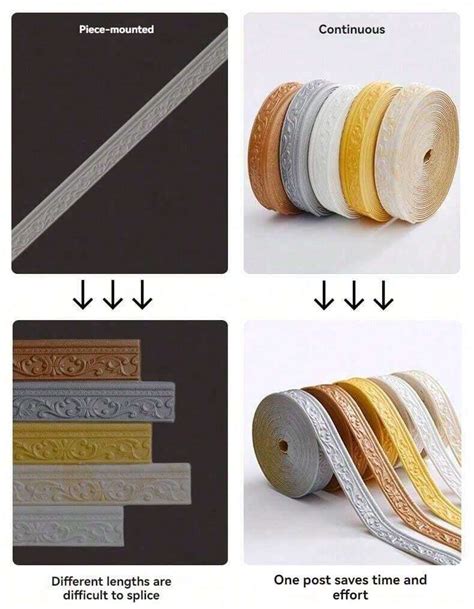 Wall Decorative Molding Strips 9 2m 8cm 4cm 2 3m 8cm 210cm Rolls
