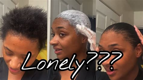 HAVING NO FRIENDS RELAXING MY HAIR YouTube