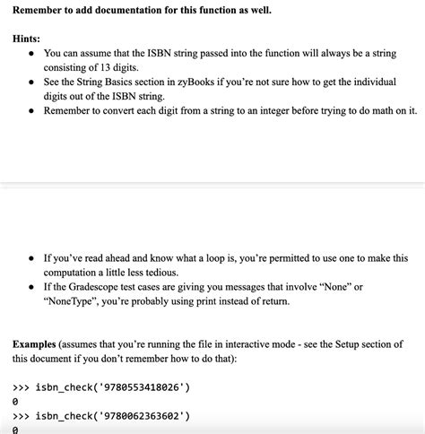 Solved Problem B Points Isbn Check Digit The Chegg