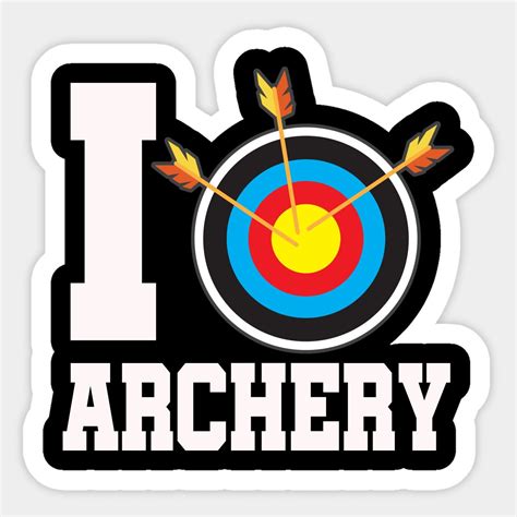 I Love Archery By Webo And Dragons Archery Archery Logo Archery Lessons