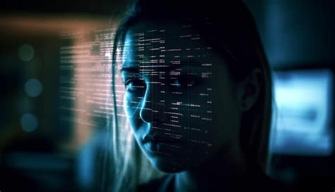 Premium Ai Image Young Adult Programmer Working On Futuristic