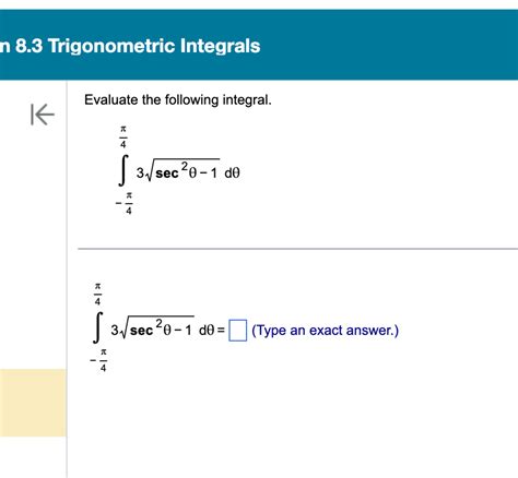 N 8 3 ﻿trigonometric Integralsevaluate The Following