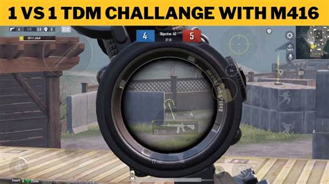 1 Vs 1 Tdm Challange With M416 Pubg Mobile Youtube