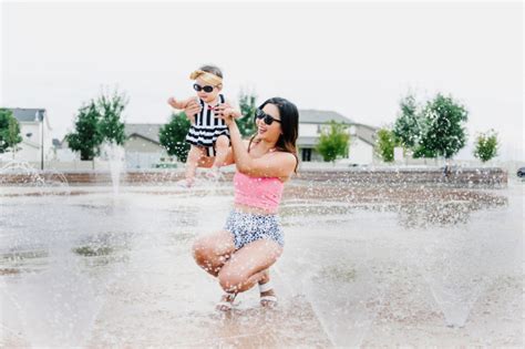 Mommy And Me Swimsuit Style On Trend Tuesdays Linkup Sandyalamode
