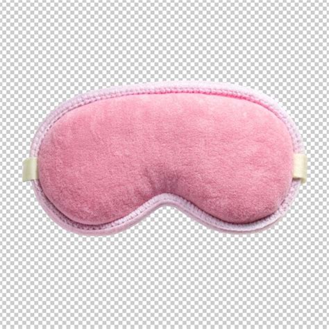 расслабляющая глазная маска изолированная на прозрачном фоне Премиум Ai сгенерированный Psd