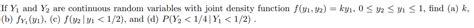 solved if y1 and y2 are continuous random variables with