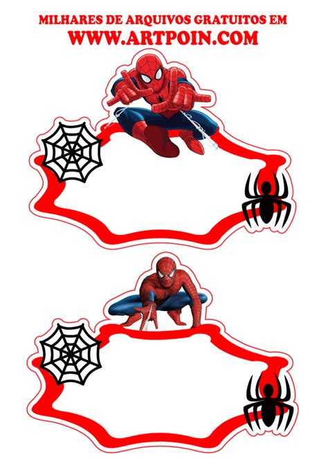 Homem Aranha Topo De Bolo Decoração Aniversário Png
