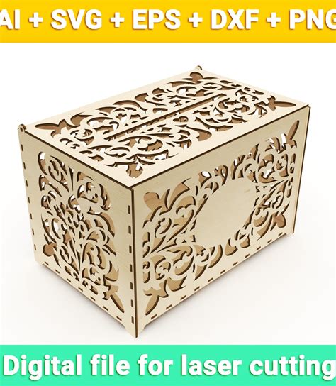 Box For Envelopes Personalized Vector For CNC Svg Vector