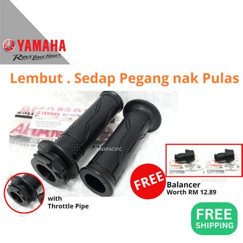 Yamaha Y V V Y Handle Grip Throttle Pipe Balancer End Grip Sarung Trotel Shopee Malaysia