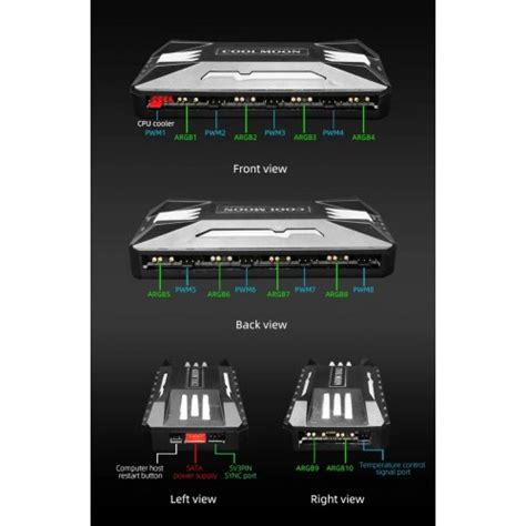 Контролер Coolmoon PWM ARGB controller CM PA B купити в Україні Київ Львів Хмельницький
