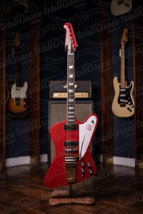 Epiphone 1963 Firebird V Electric Guitar Ember Red Walt Grace Vintage