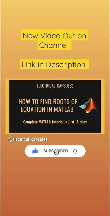 How To Find Roots Of Equation In Matlab Shorts Matlab Tutorial