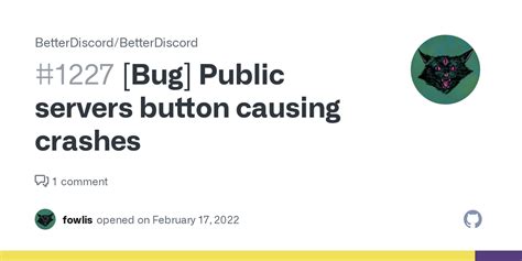 Bug Public Servers Button Causing Crashes · Issue 1227
