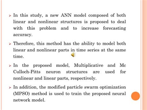 Ppt A Hybrid Artificial Neural Network Model With Linear And Nonlinear