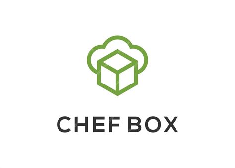 Vector De Diseño De Plantilla De Logotipo De Caja De Chef Vector Premium