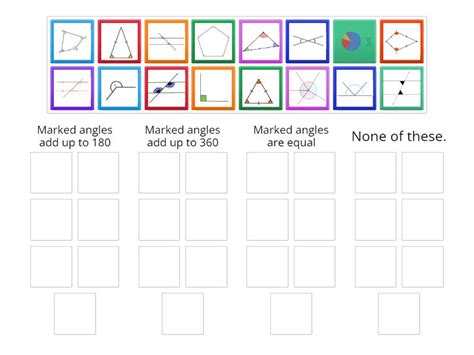 Angle Facts Match Up Group Sort
