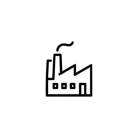 Industrial Factory Building Outline Icon 67568664 Vector Art At Vecteezy