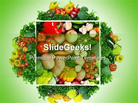 Fruits And Vegetables Health Powerpoint Templates And Powerpoint Background
