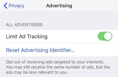How To Reset The Advertising Identifier On Your Mac IOS Device Or