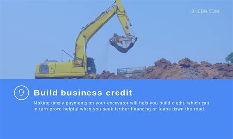 Excavator Financing Bnc Finance
