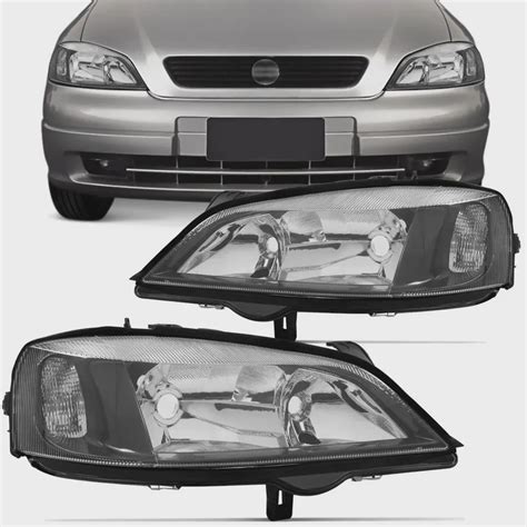 Farol Astra Foco Duplo M Scara Negra Tuning