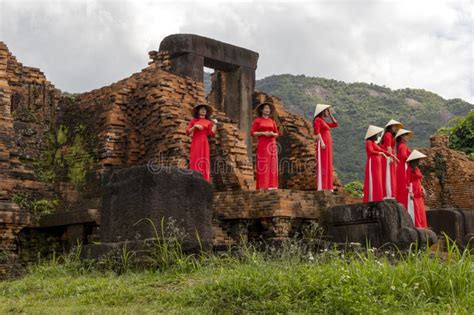 People Visiting To My Son Unesco World Heritage Site Near Hoi An In