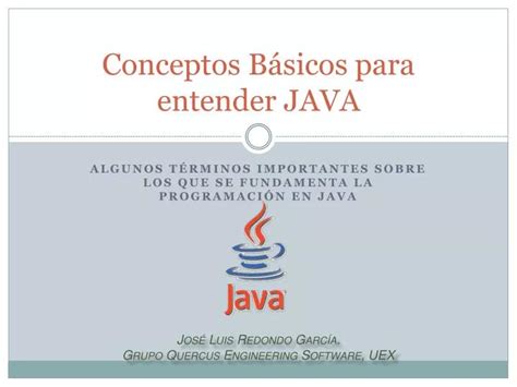 Ppt Conceptos B Sicos Para Entender Java Powerpoint Presentation