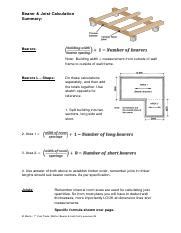 Bearer Joist Calc S Summary Pdf Bearer Joist Calculation Summary Bearers Note