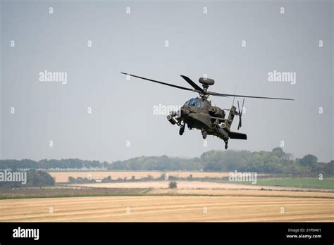 British Army Boeing Apache Attack Helicopter Ah2 Ah64e Ah 64e Armyaircorp In Low Level Flight
