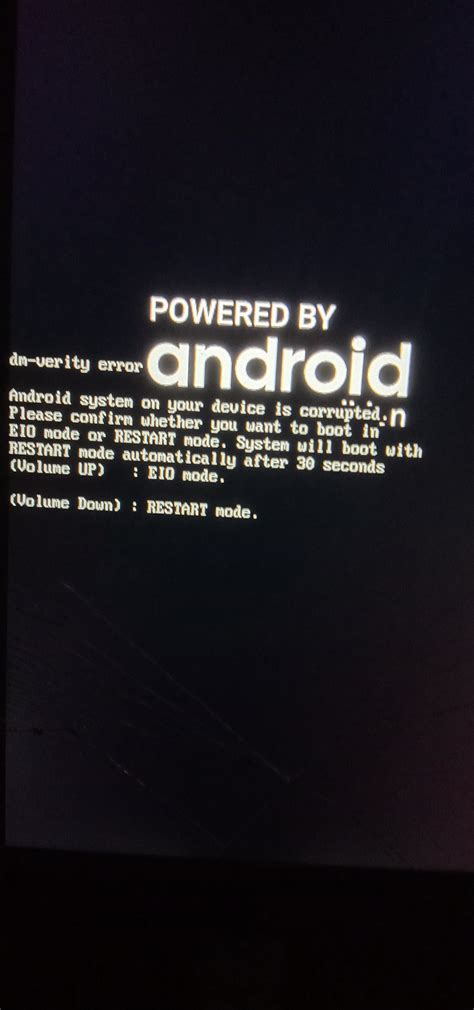 Dm Verity Error And Android System On Your Device Is Corrupted Android Community