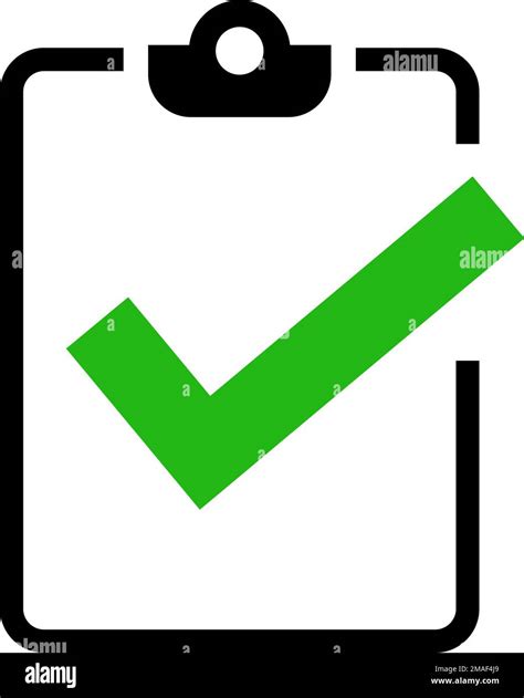 check mark and clipboard editable vector stock vector image and art alamy